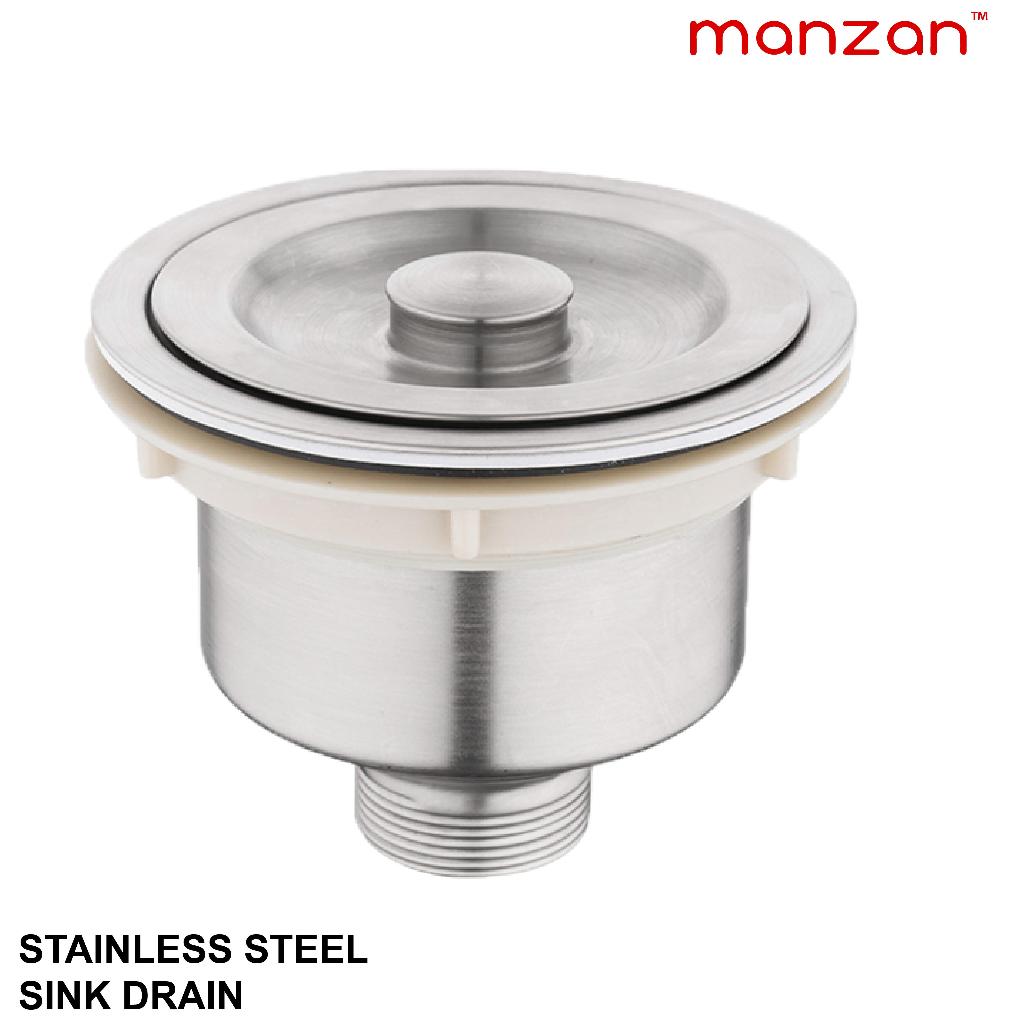 Stainless Steel Sink Drain Assembly Waste Strainer and Basket Strainer ...