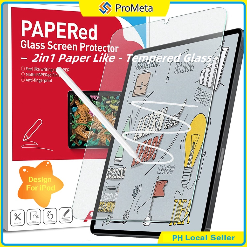 PaperLike Tempered Glass Screen Protector for iPad Air4 5 6 M2 M3 10 ...