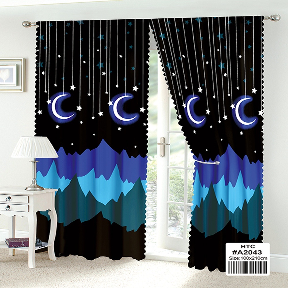 98K New Design 100x210CM Curtain For Window Kurtina Door Curtain Lace ...