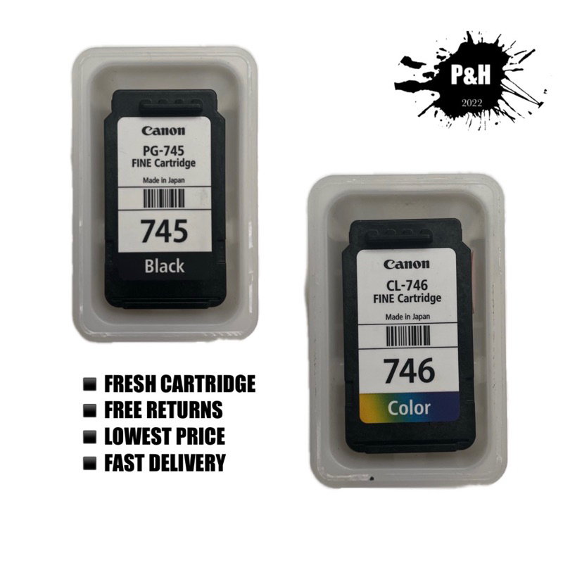 FRESH CANON EMPTY/ CISS/ REFILLED PG 745 or CL 746 INK CARTRIDGE 745 ...