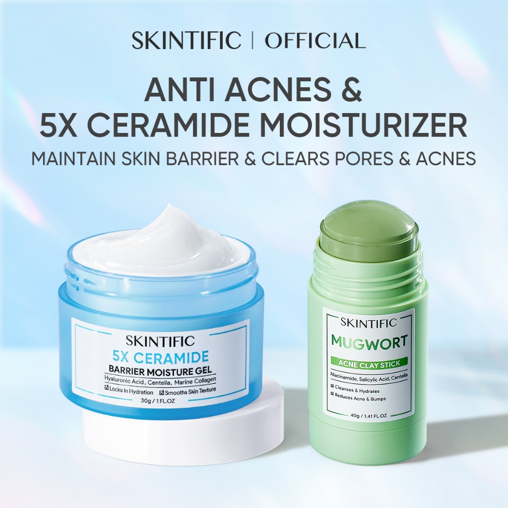 【2PCS】SKINTIFIC Skin Care Set With Moisturizer Cream Gel Face Mask ...