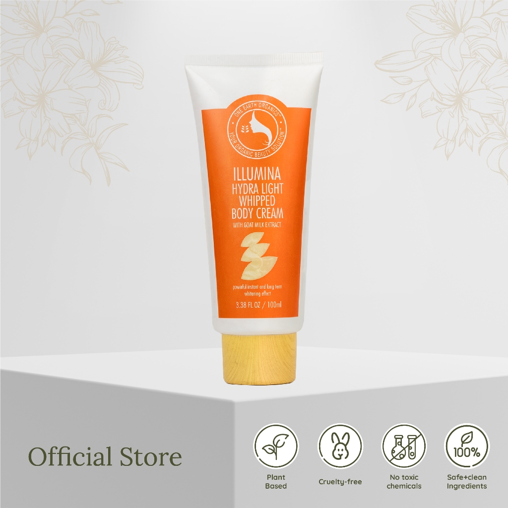 One Earth Organics Illumina Hydra Light Whipped Body Cream | Shopee ...