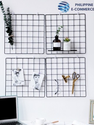 Nordic Wire Mesh Frame Home Decoration DIY Photo Wall Decoration Rack ...