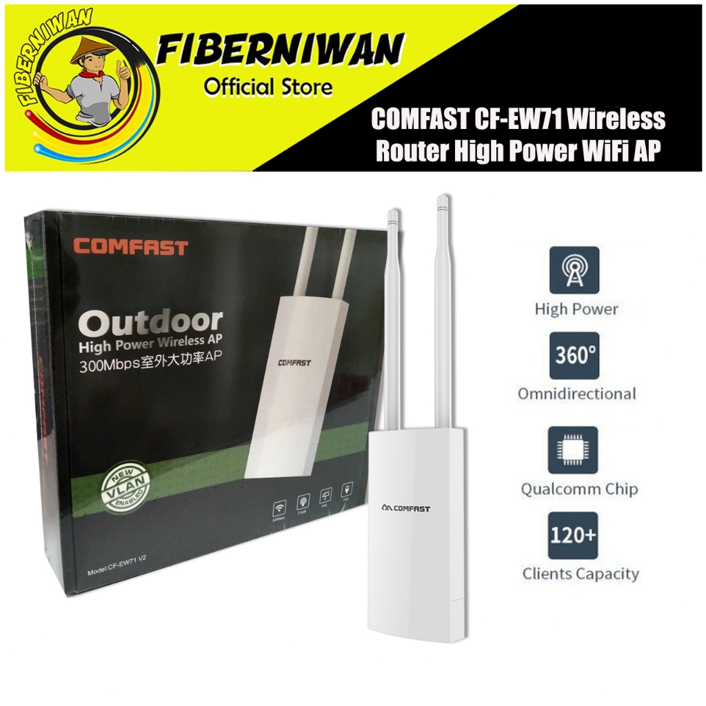 COMFAST CF-EW71 V2 300Mbps Wireless AP Base Station High Power WIFI ...