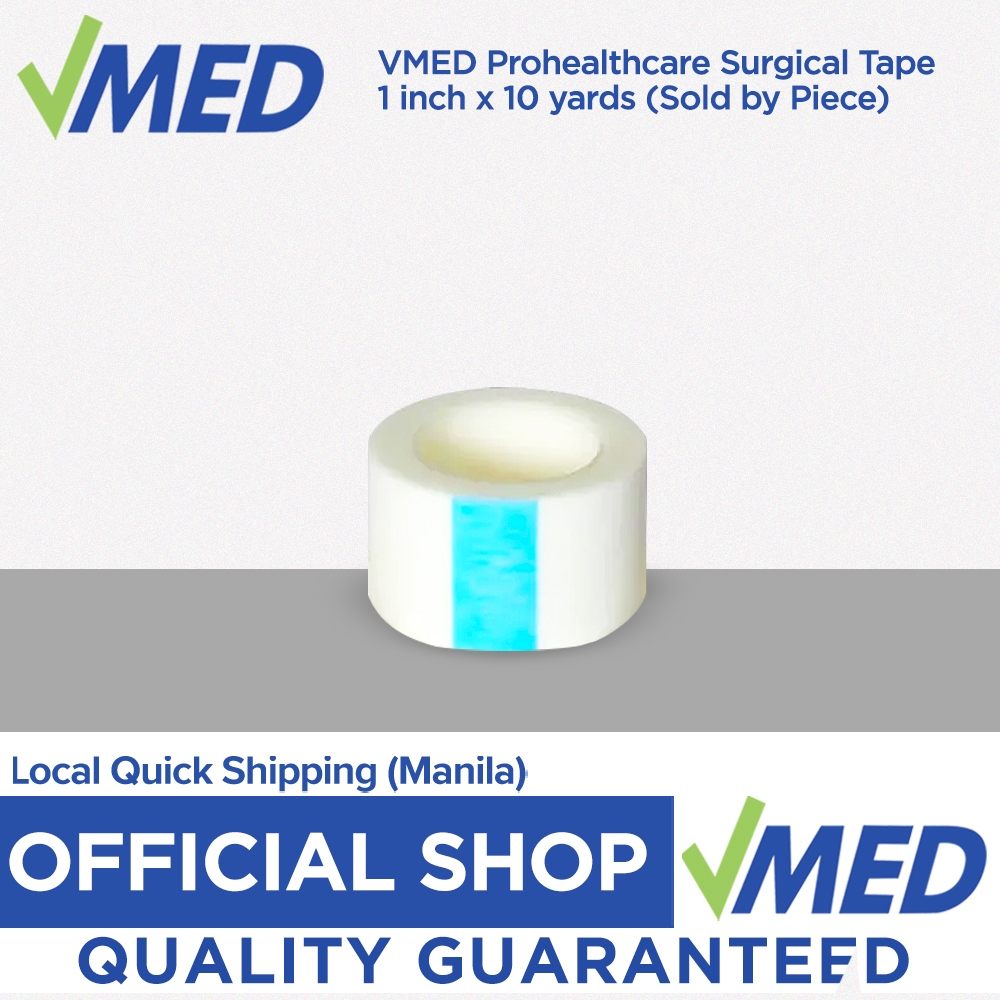 VMED Prohealthcare SURGICAL TAPE 1 Inch x 10 yards (1pc) | Shopee ...