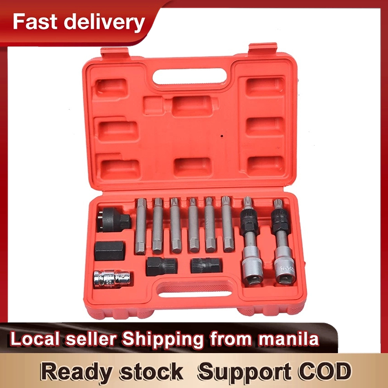 13pcs Alternator Pulley Tool Kit Alternator Tool Set | Shopee Philippines
