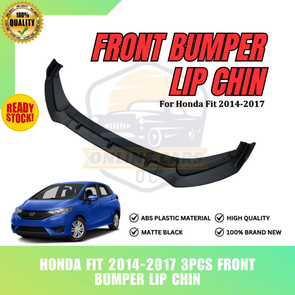 OC 3PCS HONDA FIT Car Front Lip Chin Bumper Body Kits Splitter Front ...