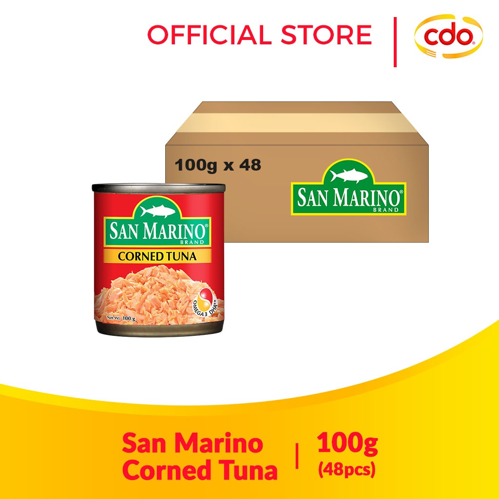 SAN MARINO Corned Tuna 100g x 48 | Shopee Philippines