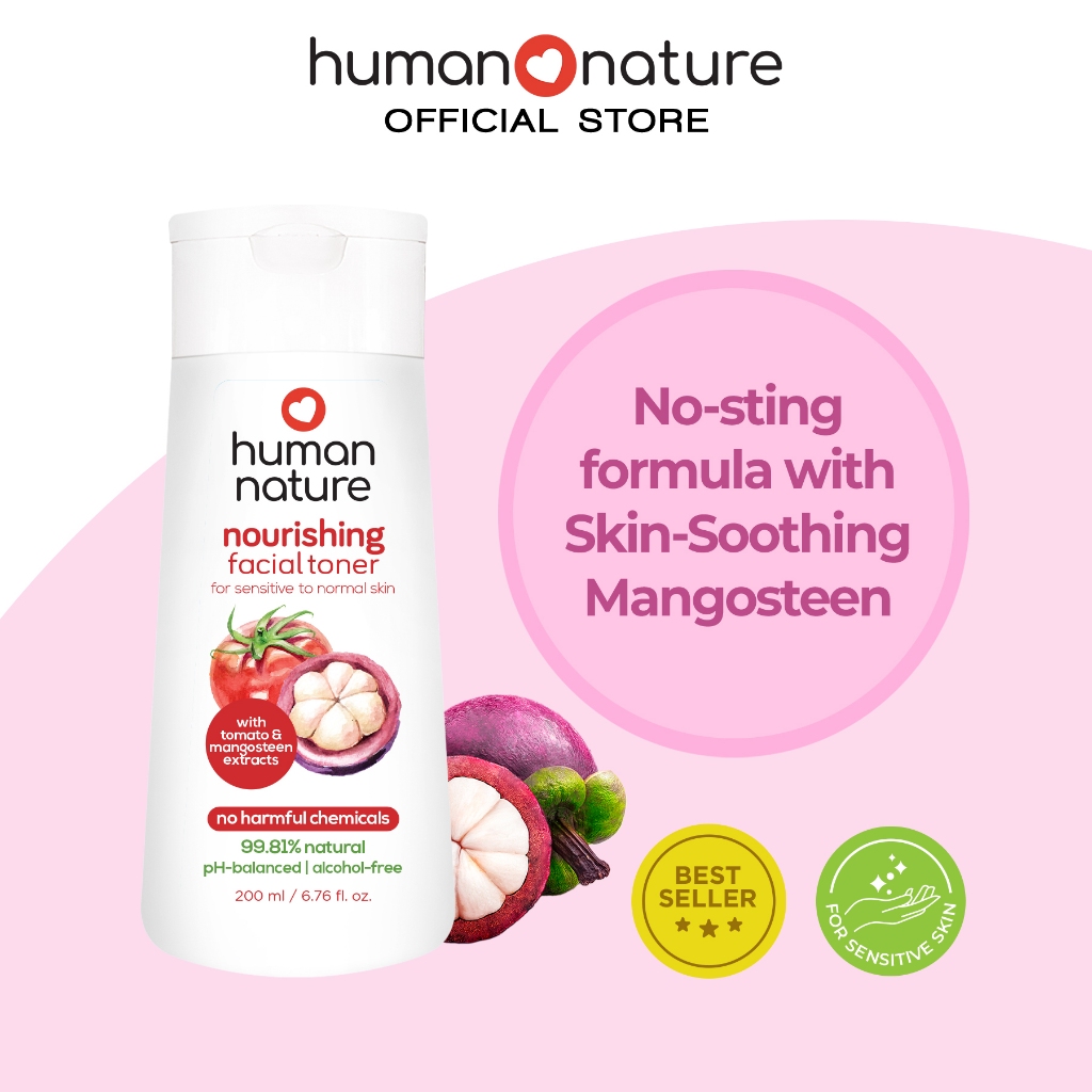 Human Nature Nourishing Facial Toner (No Harmful Chemicals) | Shopee ...