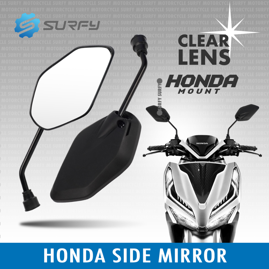 Honda Side Mirror ABS Plastic Black 15cm Stem Made In Thailand | Shopee ...