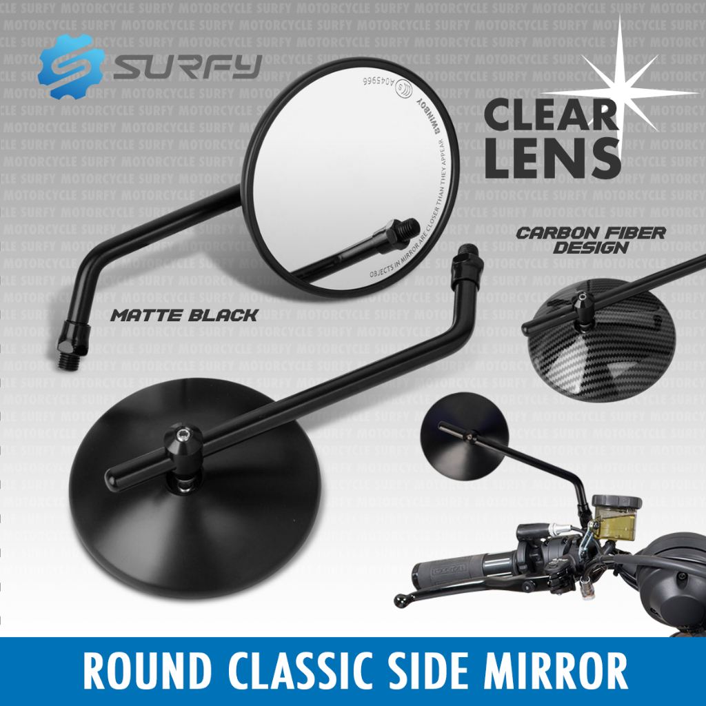 Honda Classic Round Side Mirror HD Clear Lens Fully Adjustable Old ...