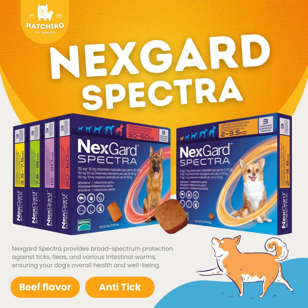 Nexgard and Nexgard Spectra Chewable Tablet Anti Ticks and Fleas for ...