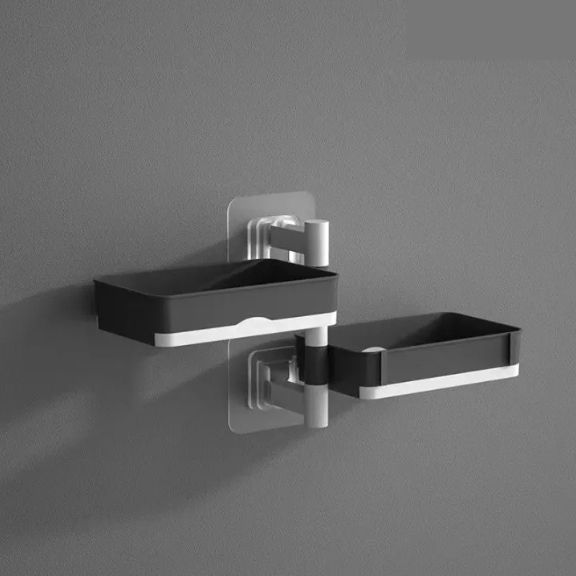 3 2 1rotating Drain Soap Holder Bathroom Rack Wall Hanging Perforated