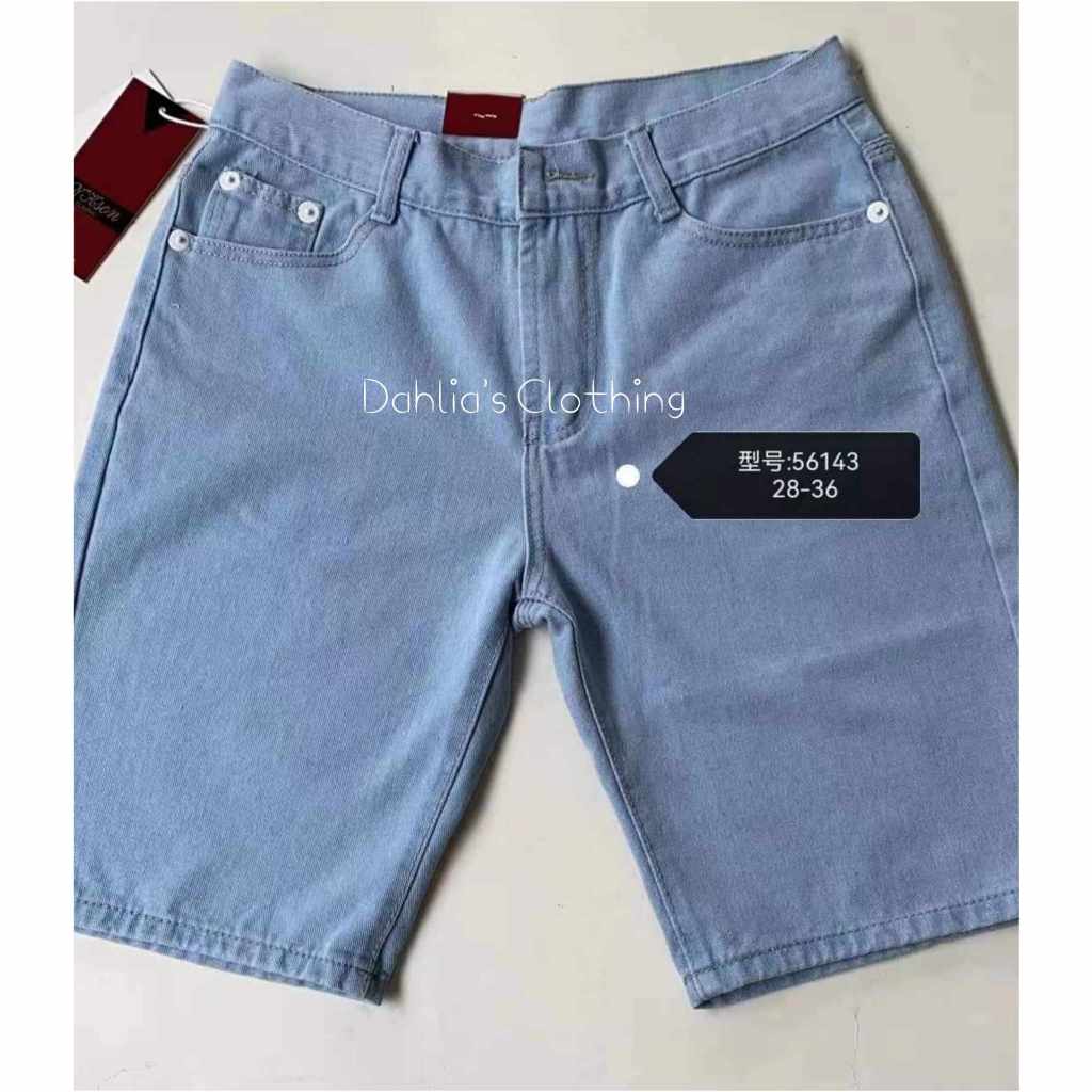 Plain Maong Short Men (28-36 inches) | Shopee Philippines