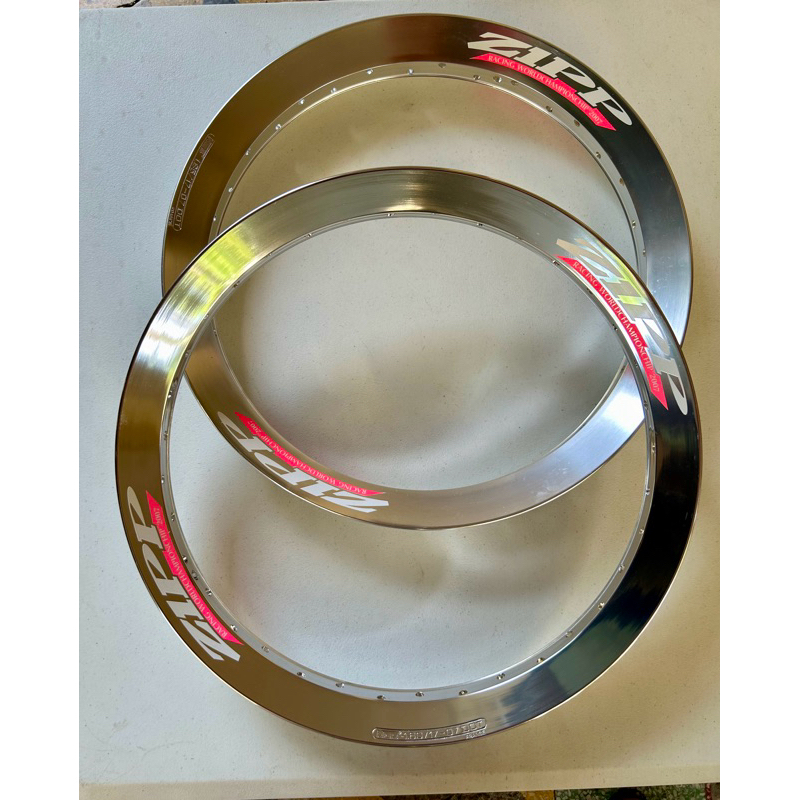 Zipp Rim Front 1.60x17, Rear 1.85x17 Alloy. Silver. Thailand made ...