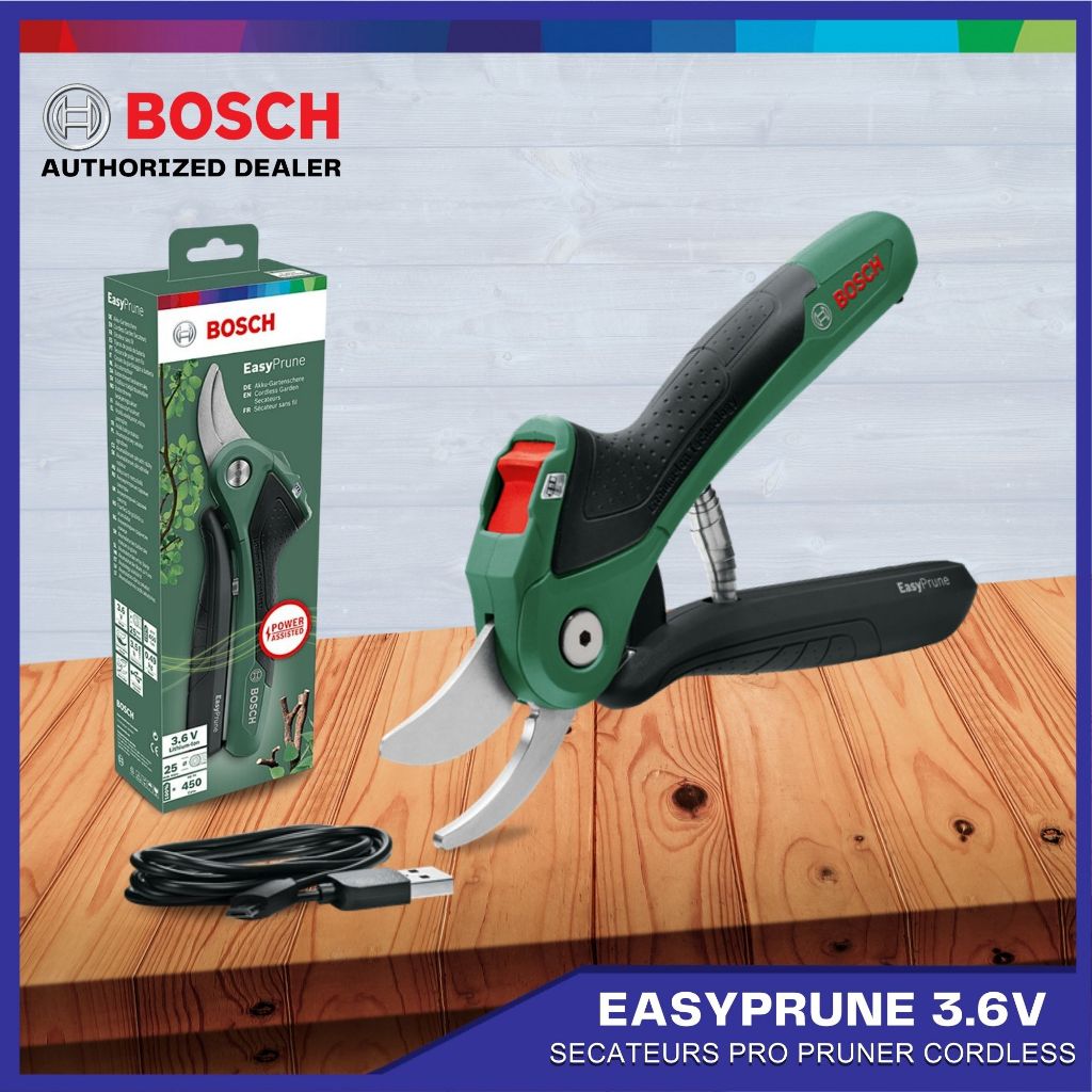 Bosch Easy Prune 3.6V Cordless Garden Secateurs Pro Pruner H&G ...