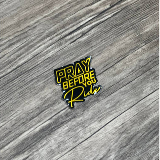 Design 2 Colored Pray Before You Ride Printed Decals Sticker (NEW ...