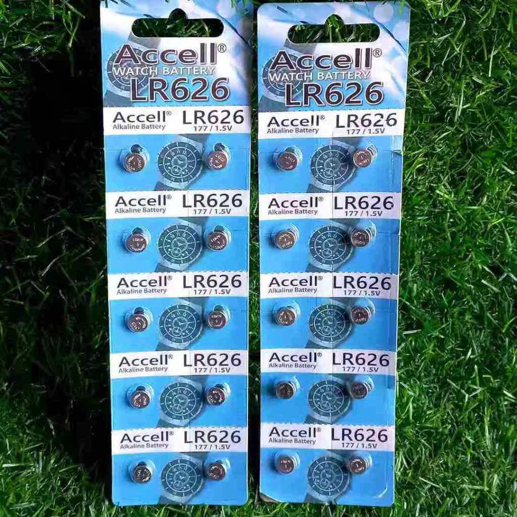 SR626SW 377 LR626 177 ACCELL ALKALINE WATCH BATTERY 1.5V | Shopee ...