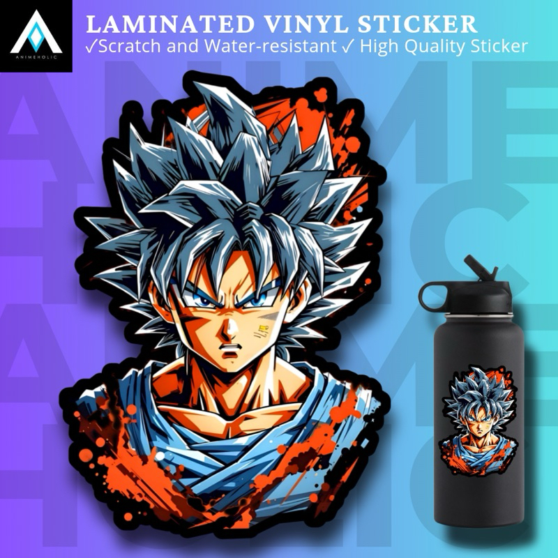 GOKU FAN ART STICKER LAMINATED VINYL ~ ANIMEHOLIC | Shopee Philippines
