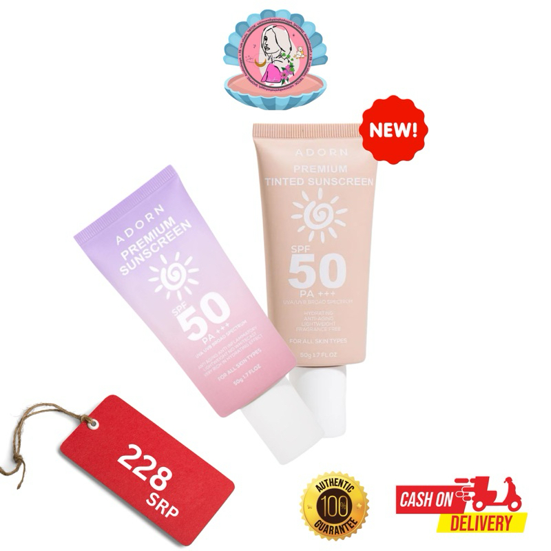 Adorn Premium Sunscreen (New Packaging) | Shopee Philippines