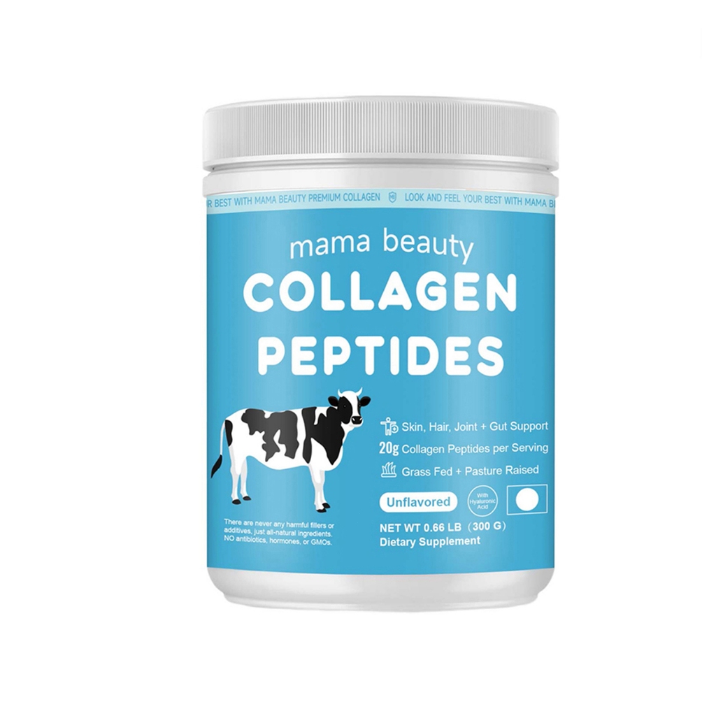 MAMA BEAUTY Collagen Peptides Powder Supplement for Healthy Skin Nails ...