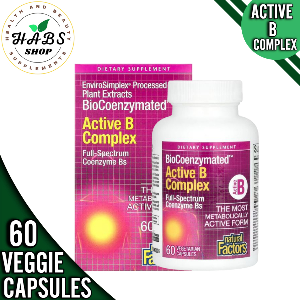 Natural Factors, BioCoenzymated, Active B Complex, 60 Vegetarian Capsules | Shopee Philippines