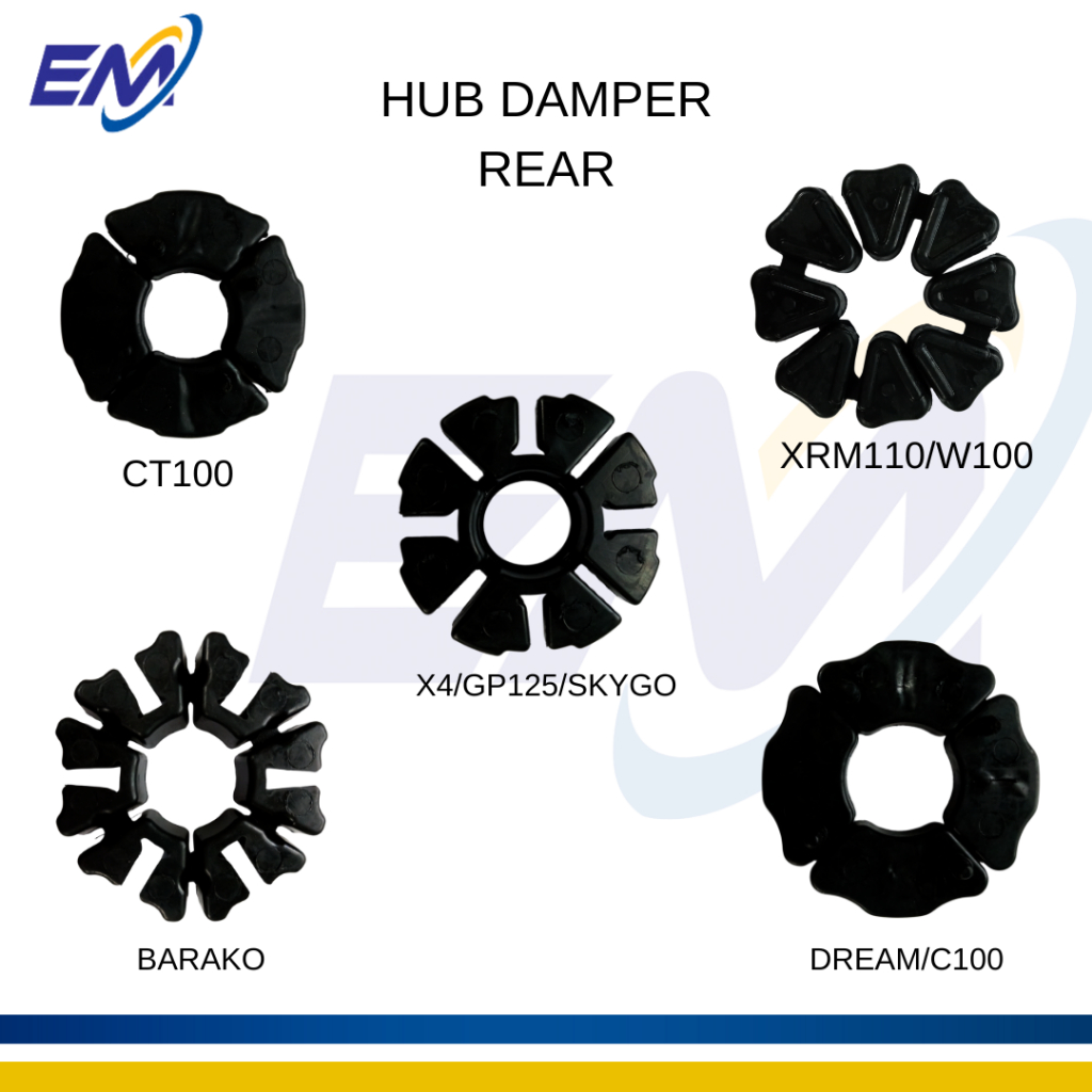 REAR HUB DAMPER BARAKO/CT100/XRM/G4/SKYGO/DREAM | Shopee Philippines