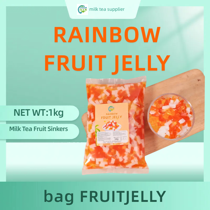 HYX RAINBOW FRUIT JELLY NATA, MILK TEA, FRUIT TEA, SINKERS 1 KG QUALITY ...