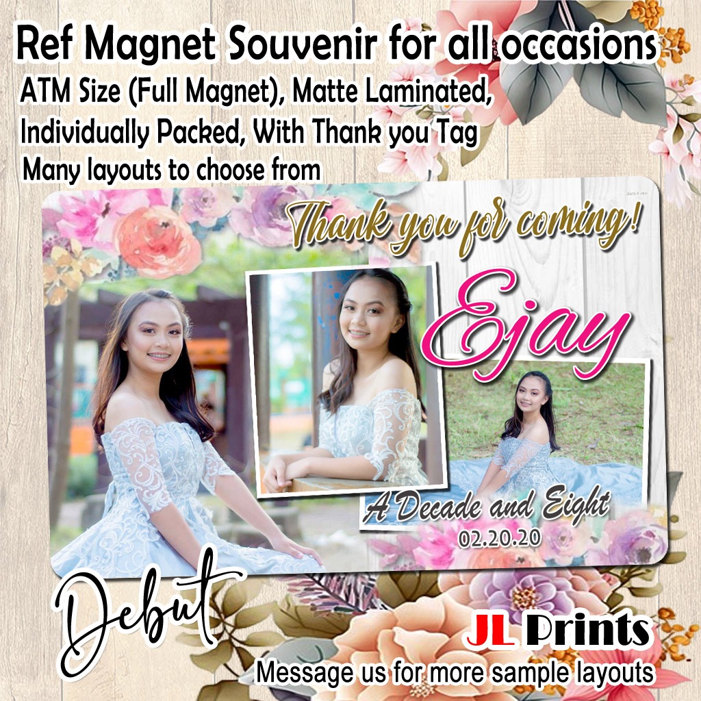 Personalized Debut Ref Magnet Souvenir | Shopee Philippines
