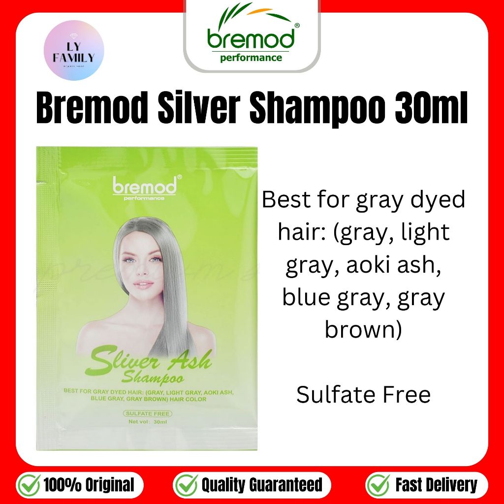 Bremod Performance Hair Purple Silver Ash Shampoo 30ml | Shopee Philippines