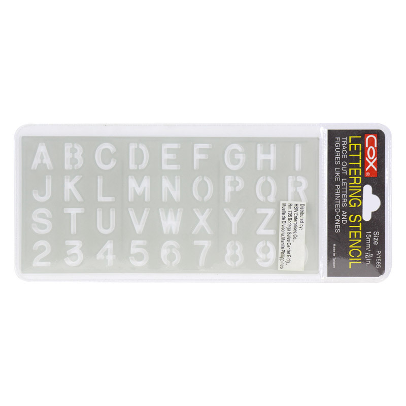 COX Lettering Stencil Guide Roman 15mm | Shopee Philippines