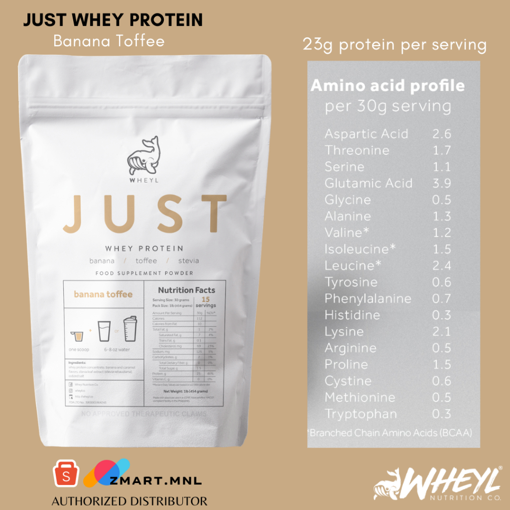 【WHEYL NUTRITION CO】JUST Whey Protein | Shopee Philippines