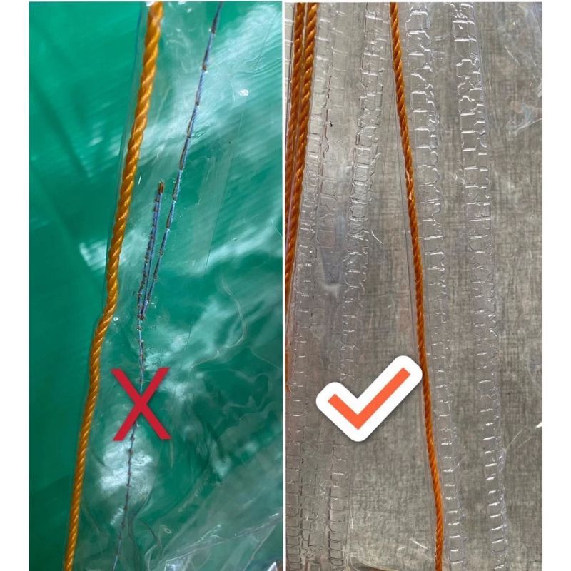 GAUGE #16 EXACT SIZE TRANSPARENT CLEAR TRAPAL (MACHINE HEAT PRESS) LONA ...