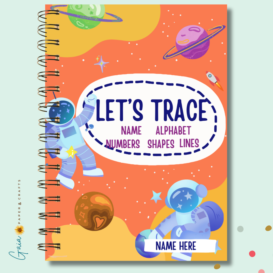 Let's Trace Notebook (5 Cover Designs for Girls and Boys) | Shopee ...