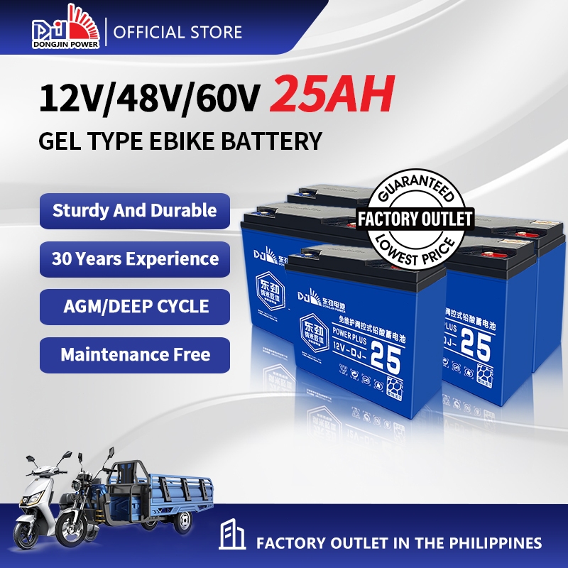 DongJin Power Ebike Battery 60V25AH Deep Cycle Lead Acid Applicable for ...