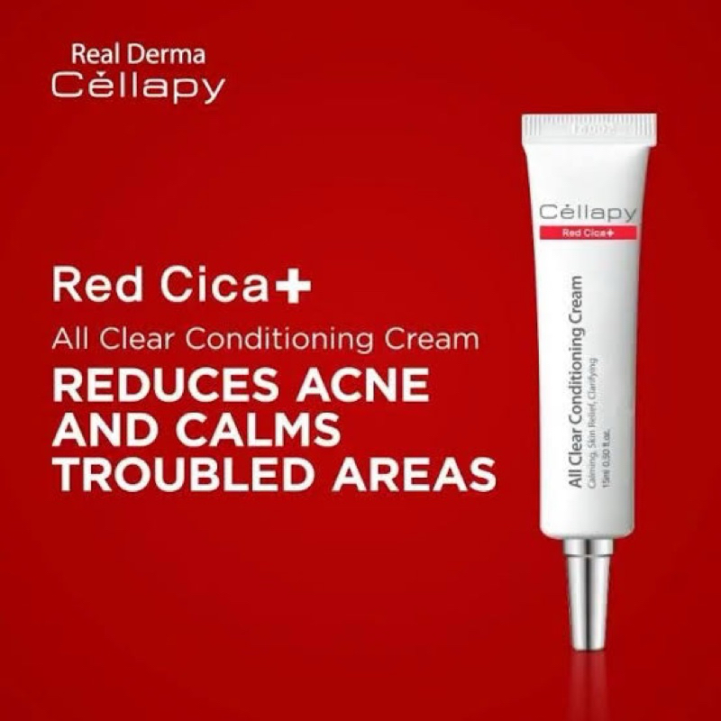 Cellapy Red Cica All Clear Conditioning Cream (calms acne and skin ...