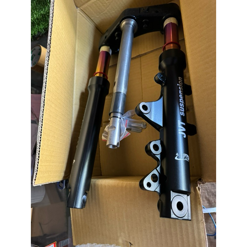 JVT Front Shock for Nmax V1/Nmax V2 33mm / Aerox titanium/gold | Shopee Philippines