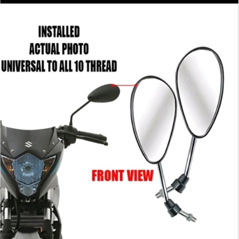 SIDE MIRROR FOR SUZUKI RAIDER 150 (10MM) | Shopee Philippines