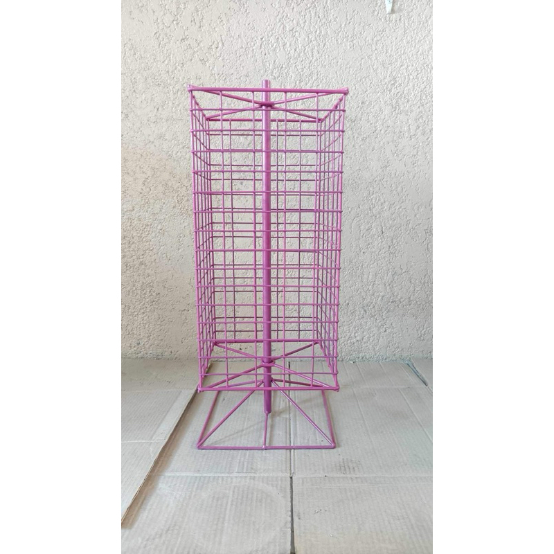 (Short/Long) Revolving Display Rack Metal Wire Rotating Countertop Rack ...