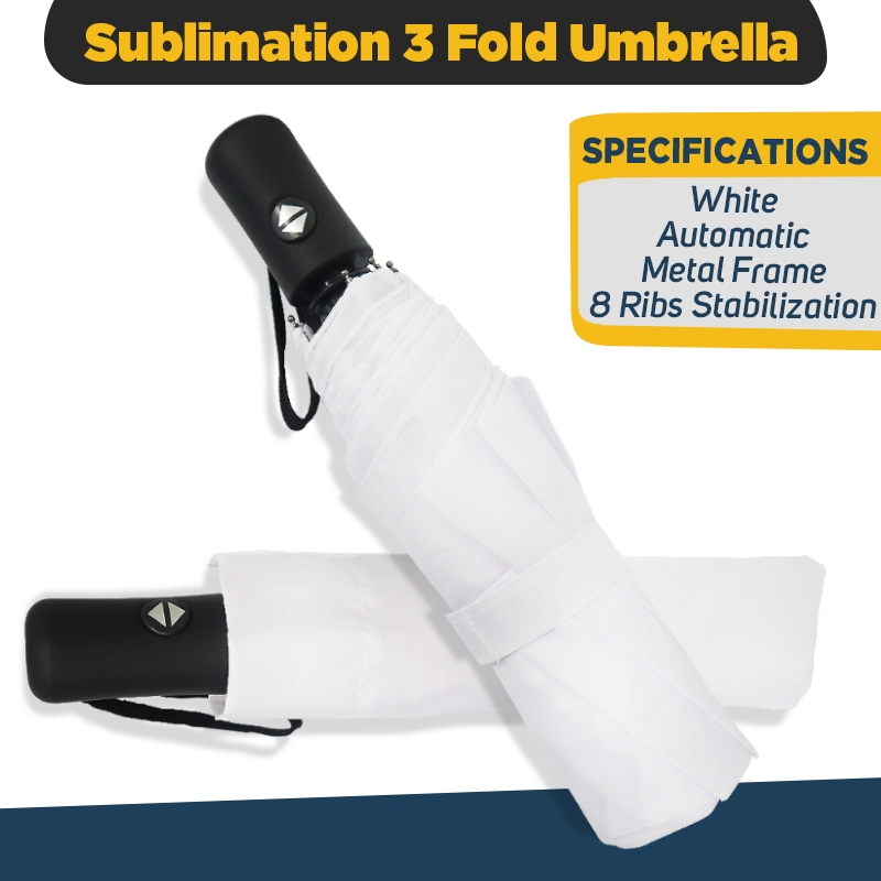 Sublimation Folded Umbrella White for Customize | Shopee Philippines