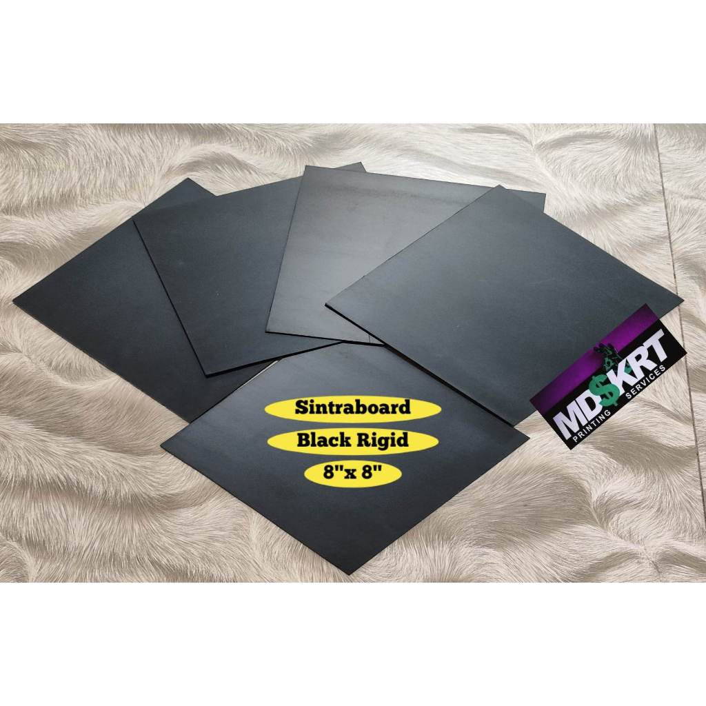 8x8 Sintraboard Black Rigid 3mm/5mm 5pcs. PVC Foam Board Original ...