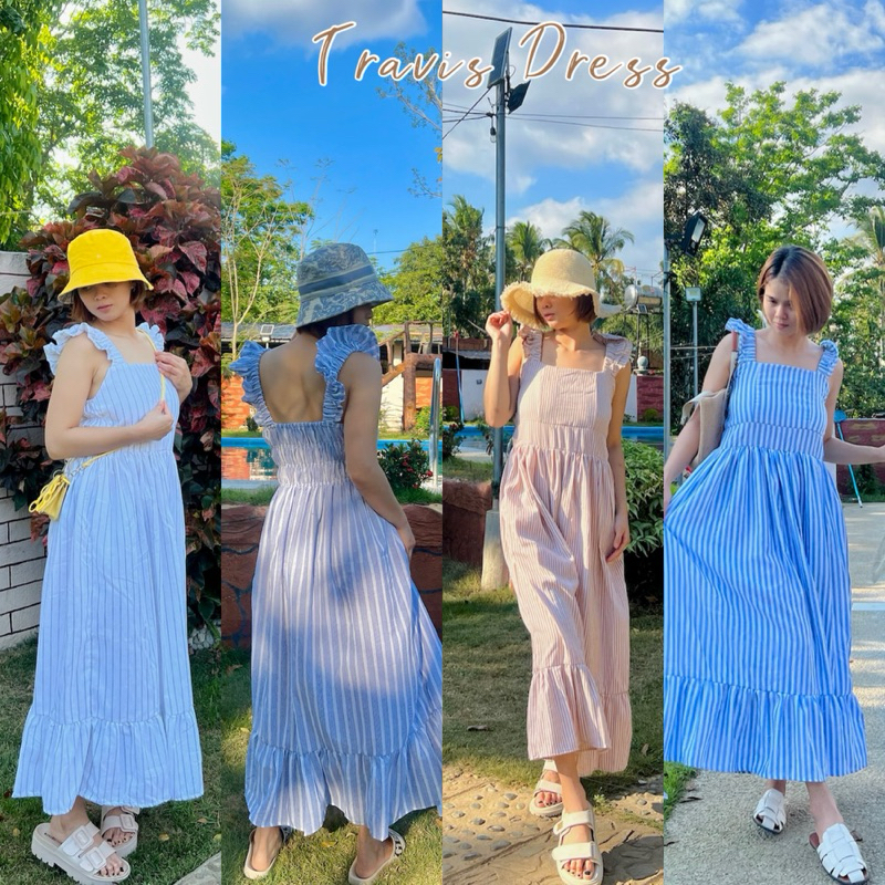 PBC TRAVIS DRESS (Premium Chambray) | Shopee Philippines