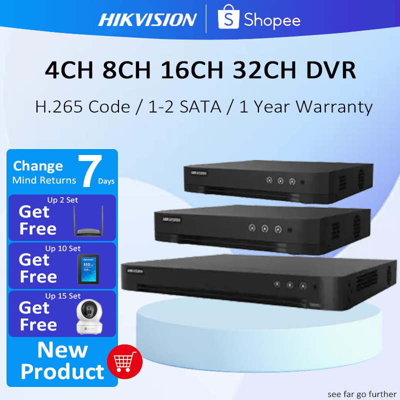 Hikvision DVR 4/8/16 CH DVR XVR Network HD Surveillance Host 7200 ...