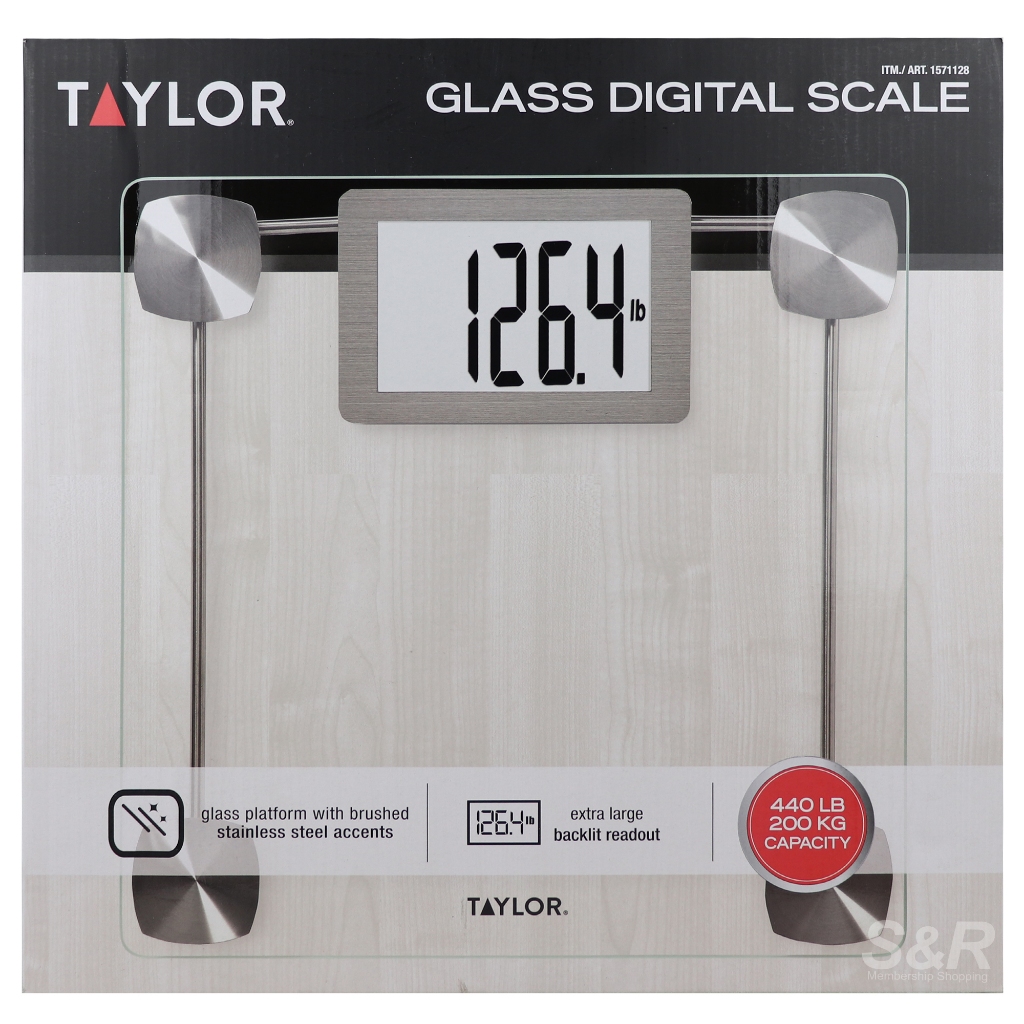Taylor Glass Digital Scale 12.4x12.4in 200kg | Shopee Philippines