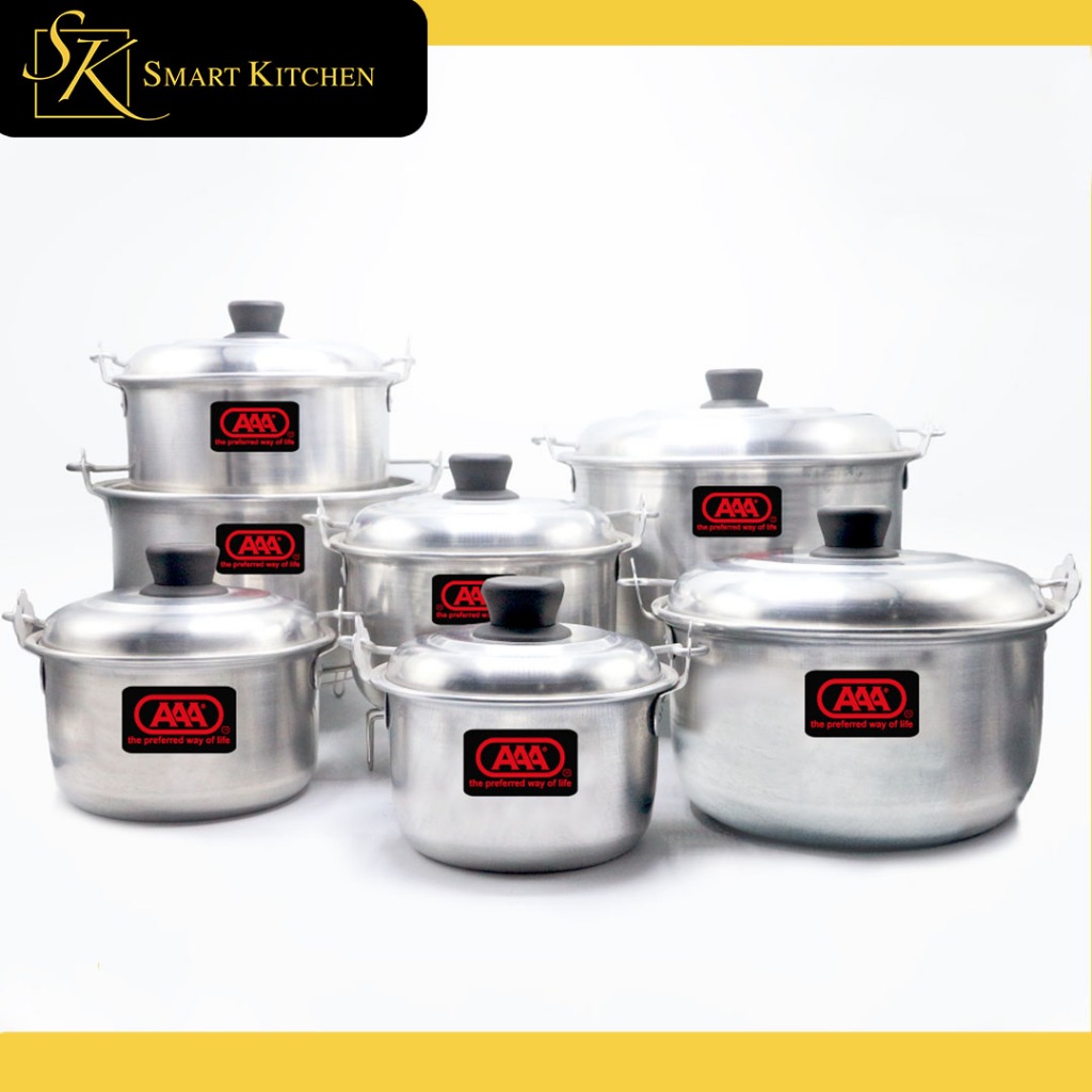 Smart Kitchen AAA Casserole Aluminum Swing Handle Cookware/Aluminum ...