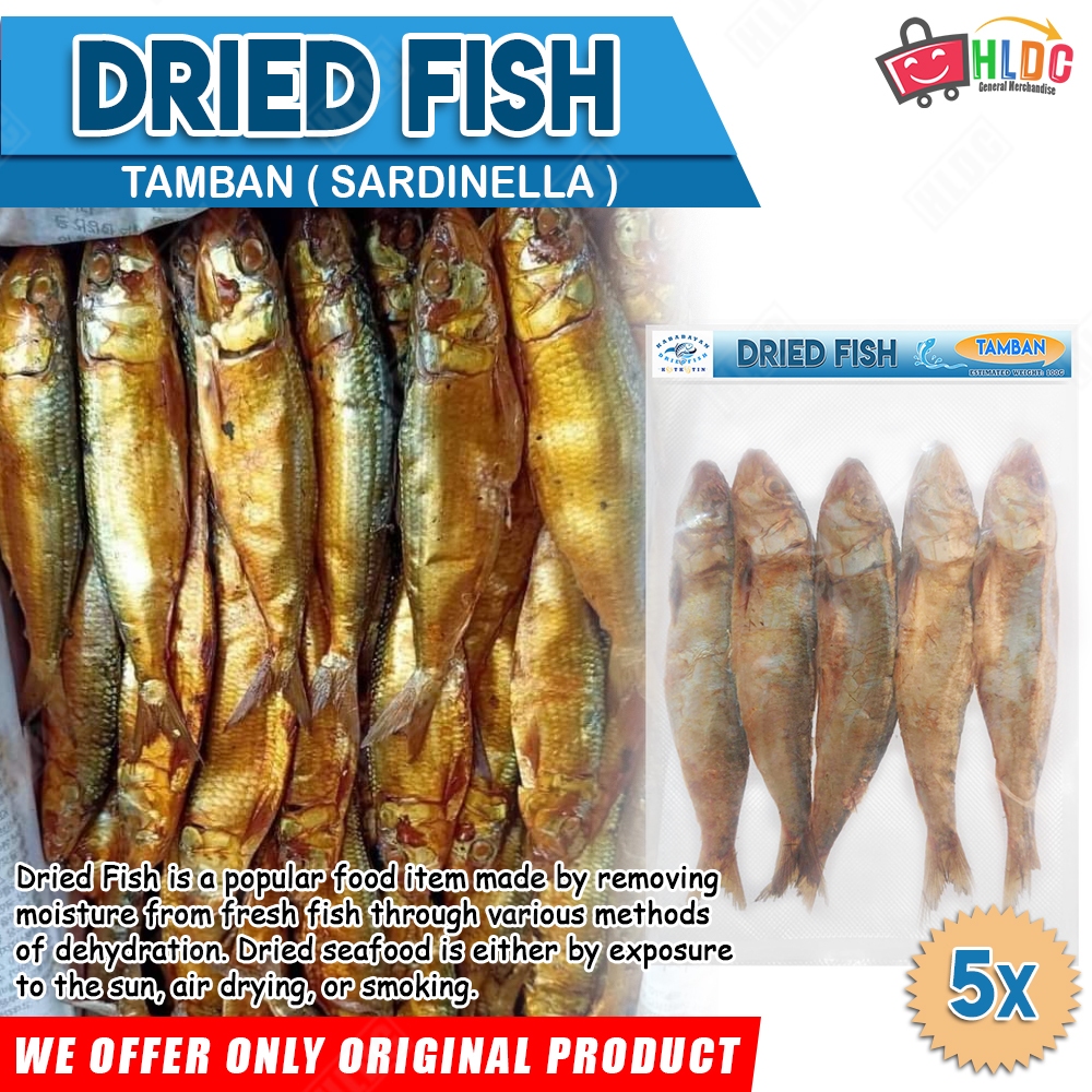 Dried Fish TAMBAN Tuyong Tamban Sardinella ( 500g/1Kg ) Sun Dried Fish ...