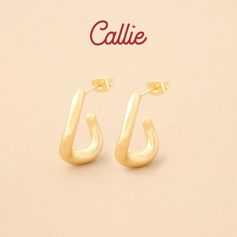 Callie 14k Gold Plated Carlie Twist Hoop Earrings For Summer Shop ...