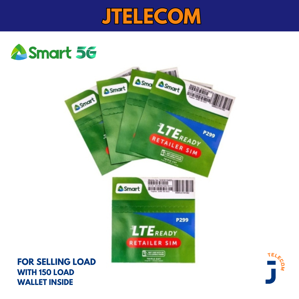 SMART RET SIM WITH 150 LOAD WALLET | Shopee Philippines