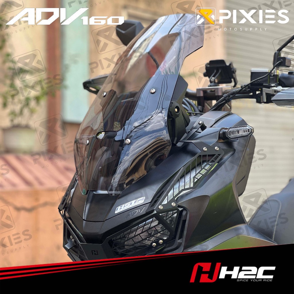H2C SMOKED WINDSHIELD for HONDA ADV 160 | Shopee Philippines