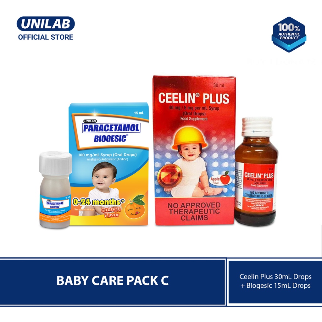 Baby Care Pack C: Ceelin Plus Drops + Biogesic Drops | Shopee Philippines